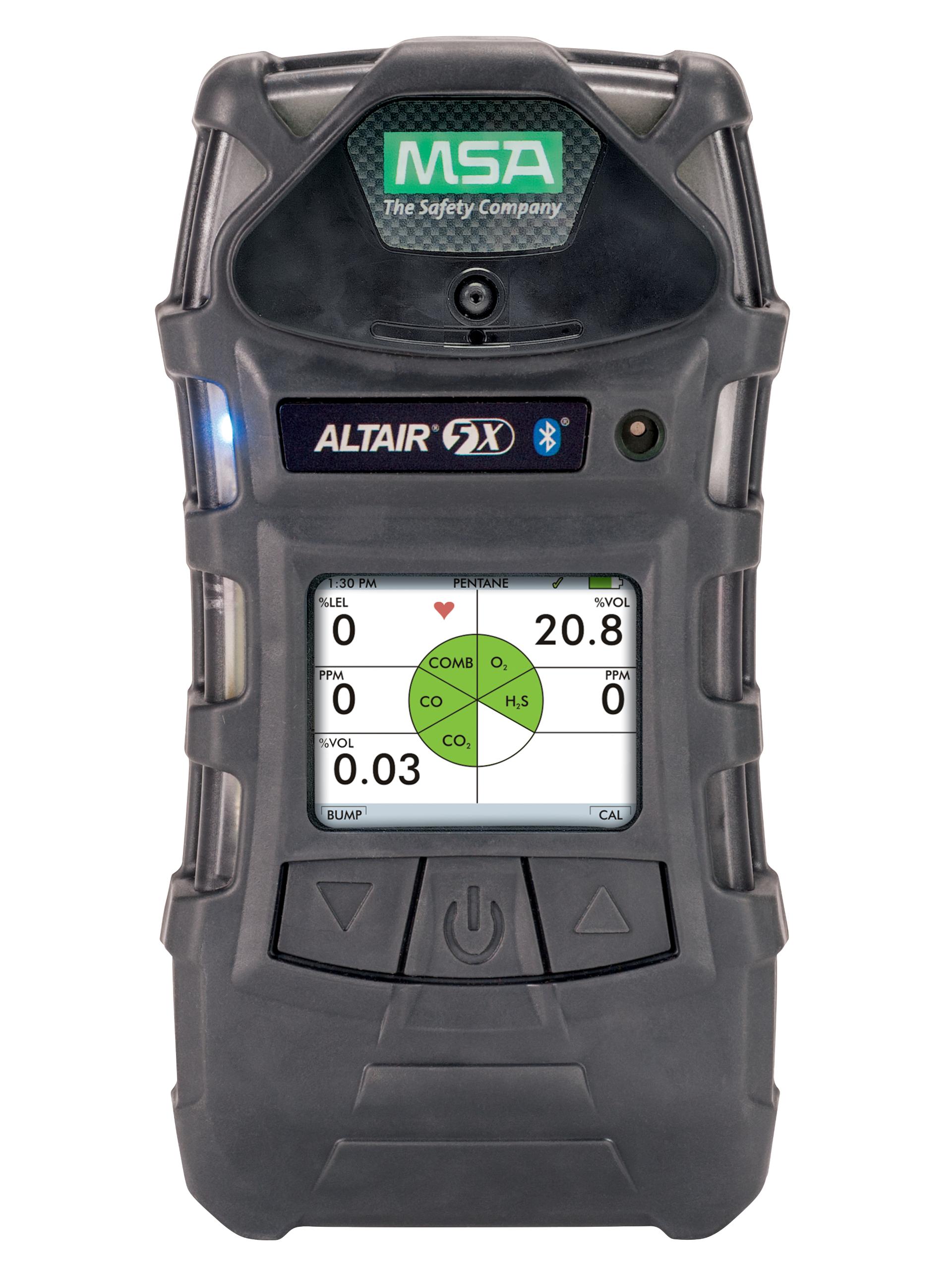 MSA Altair 5X Multi Gas Detector capable of measuring 6 gases
