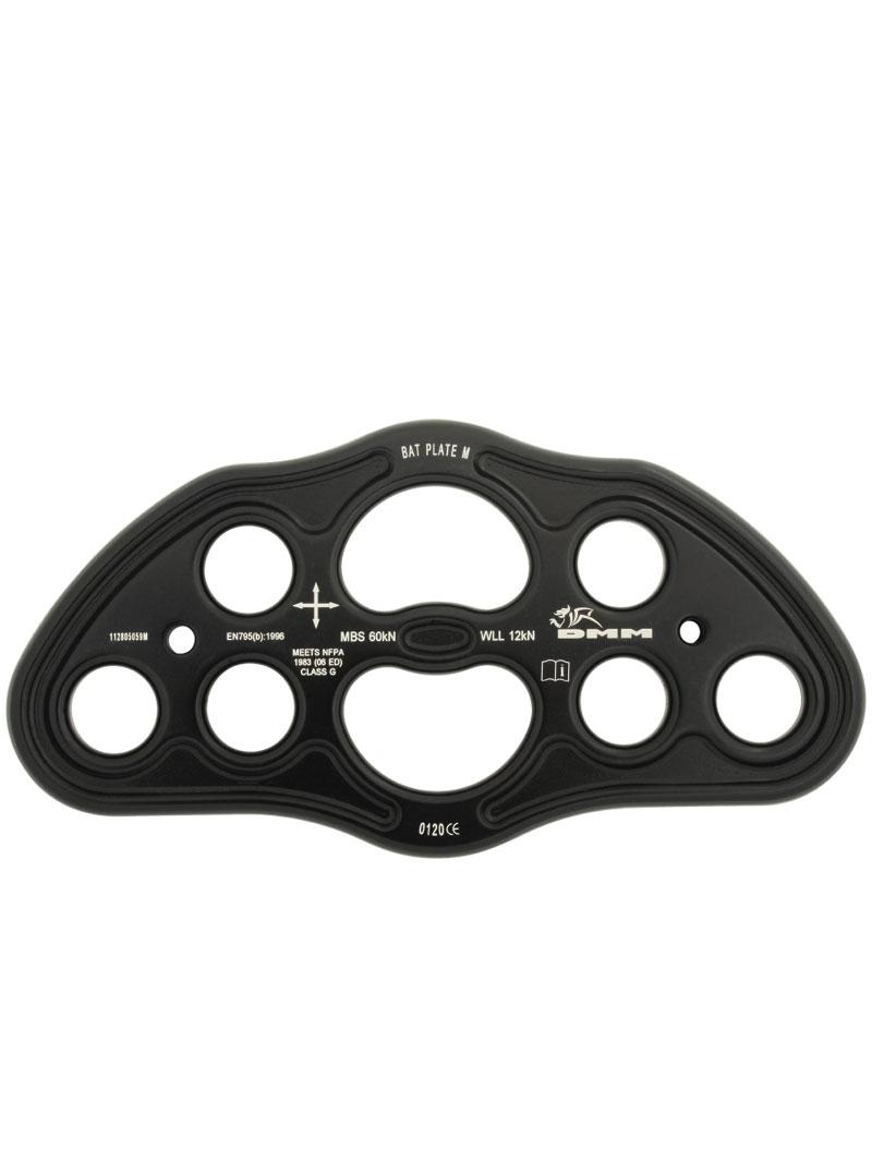 DMM Bat Rigging Plate Medium Black multiple connections